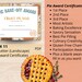 Pie Contest Bundle | Pie Baking Award Certificates | Pie Bake-off | Pie ...