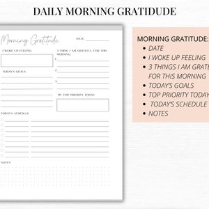 Daily Gratitude Journal | Morning and Evening Journal | Gratitude ...