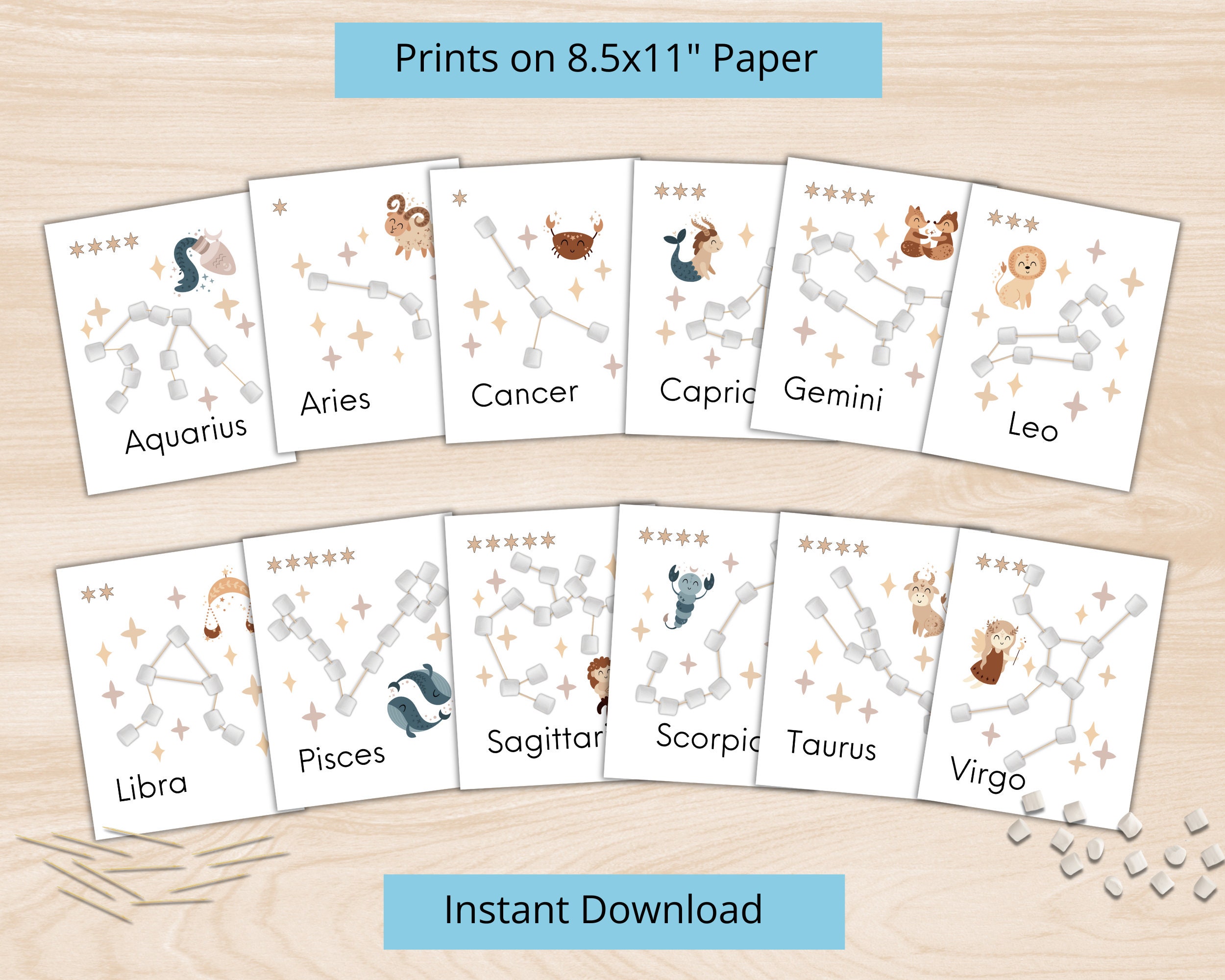 Star Constellations Card Mats | Fun STEM Activity for Kids 5-12 ...