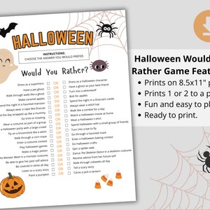 Halloween Would You Rather Game | Fun and Easy Halloween Game for ...