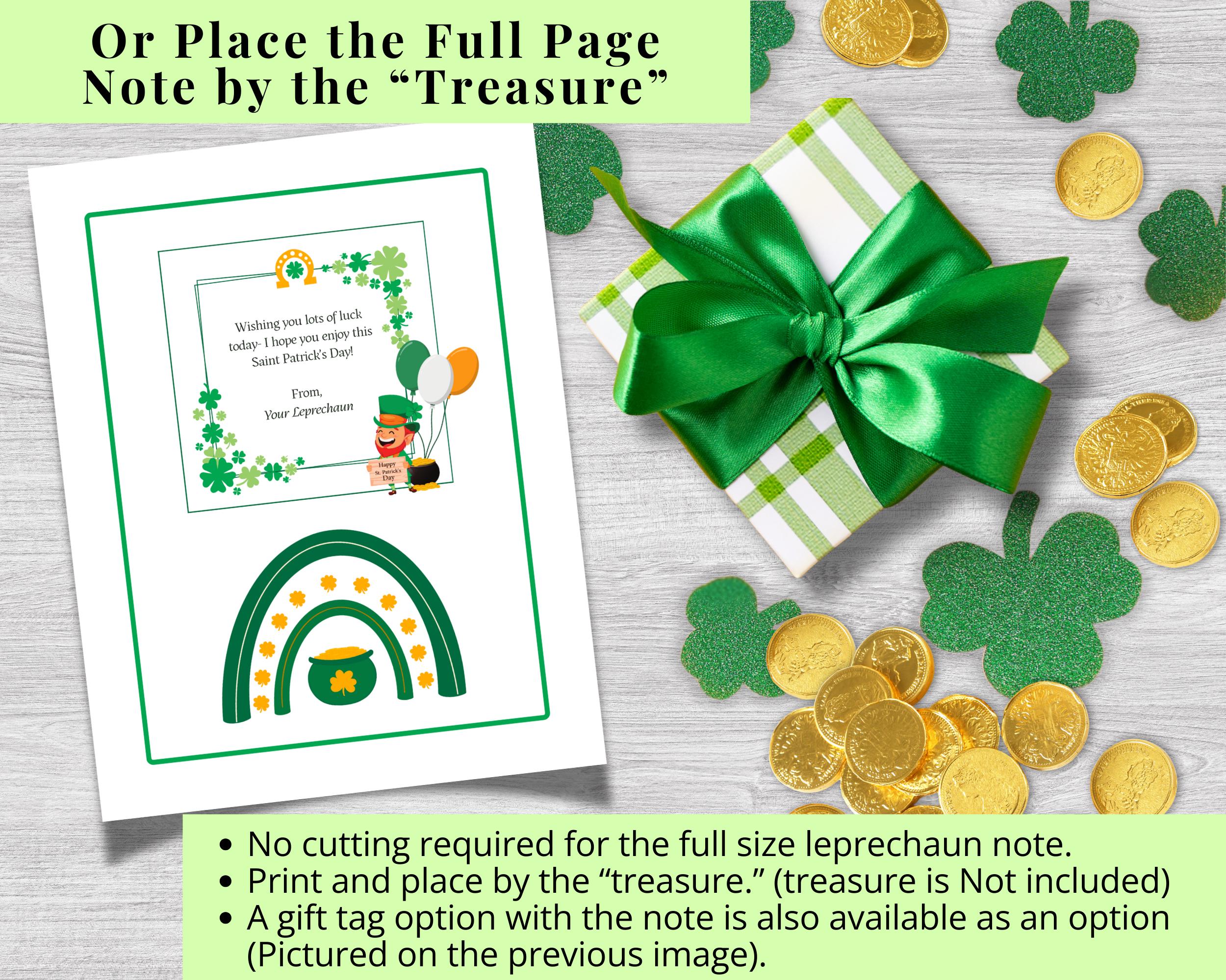 Leprechaun Letter | Treasure Hunt Clues From a Leprechaun | Printable ...
