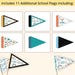 Back to School Flags and Sign Bundle | Preschool Through 6th Grade ...