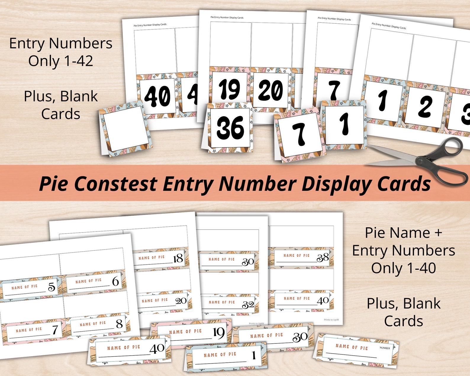 Pie Contest Bundle | Pie Baking Award Certificates | Pie Bake-off | Pie ...