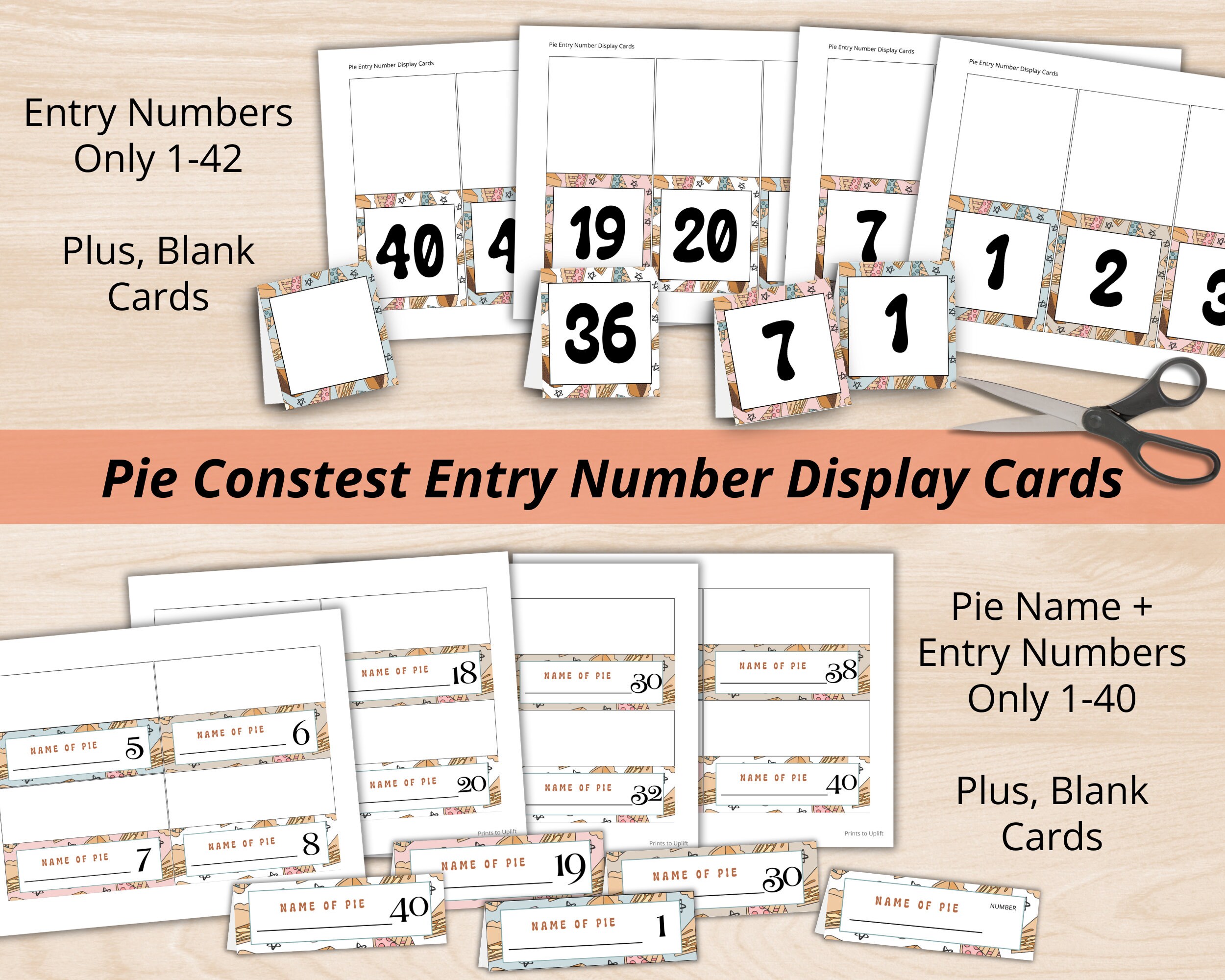 Pie Contest Bundle | Pie Baking Award Certificates | Pie Bake-off | Pie ...