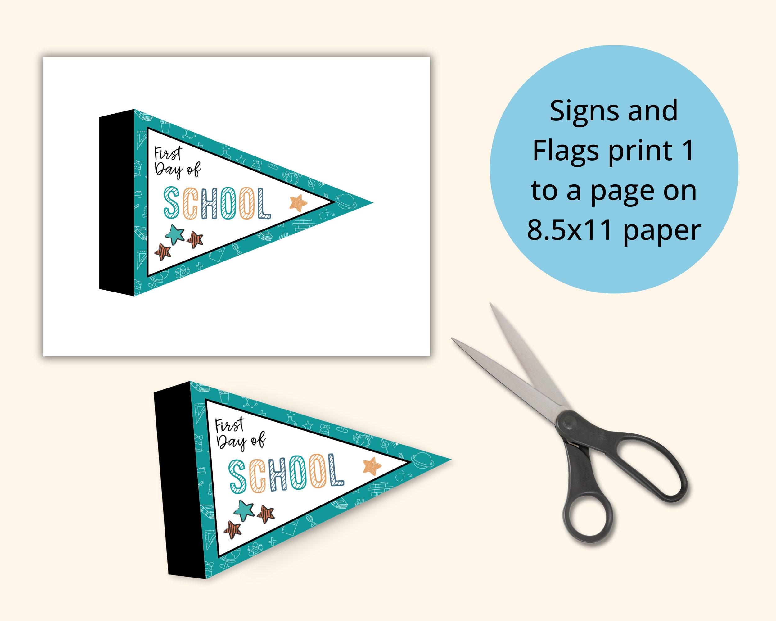 2nd Grade Back to School Flags and Signs 2024 School Year First Day of ...