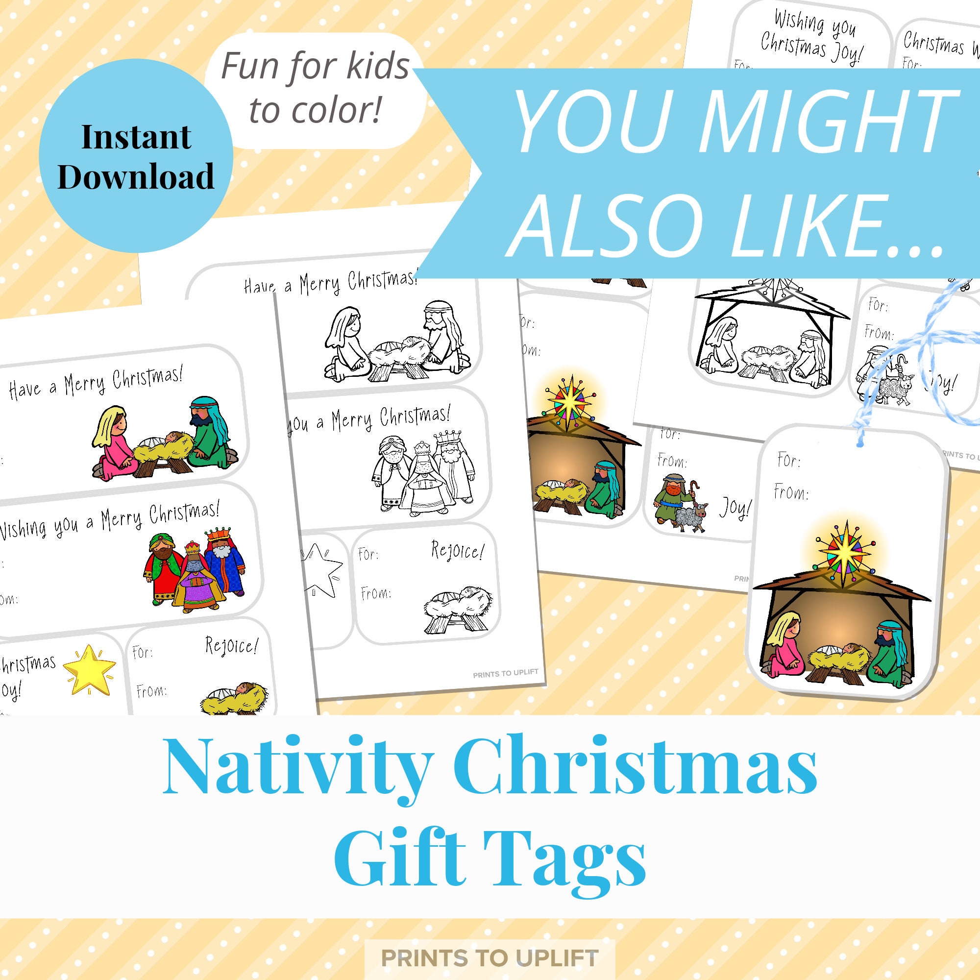 Nativity Craft for Kids Christmas Coloring Activity 3D Paper Nativity ...