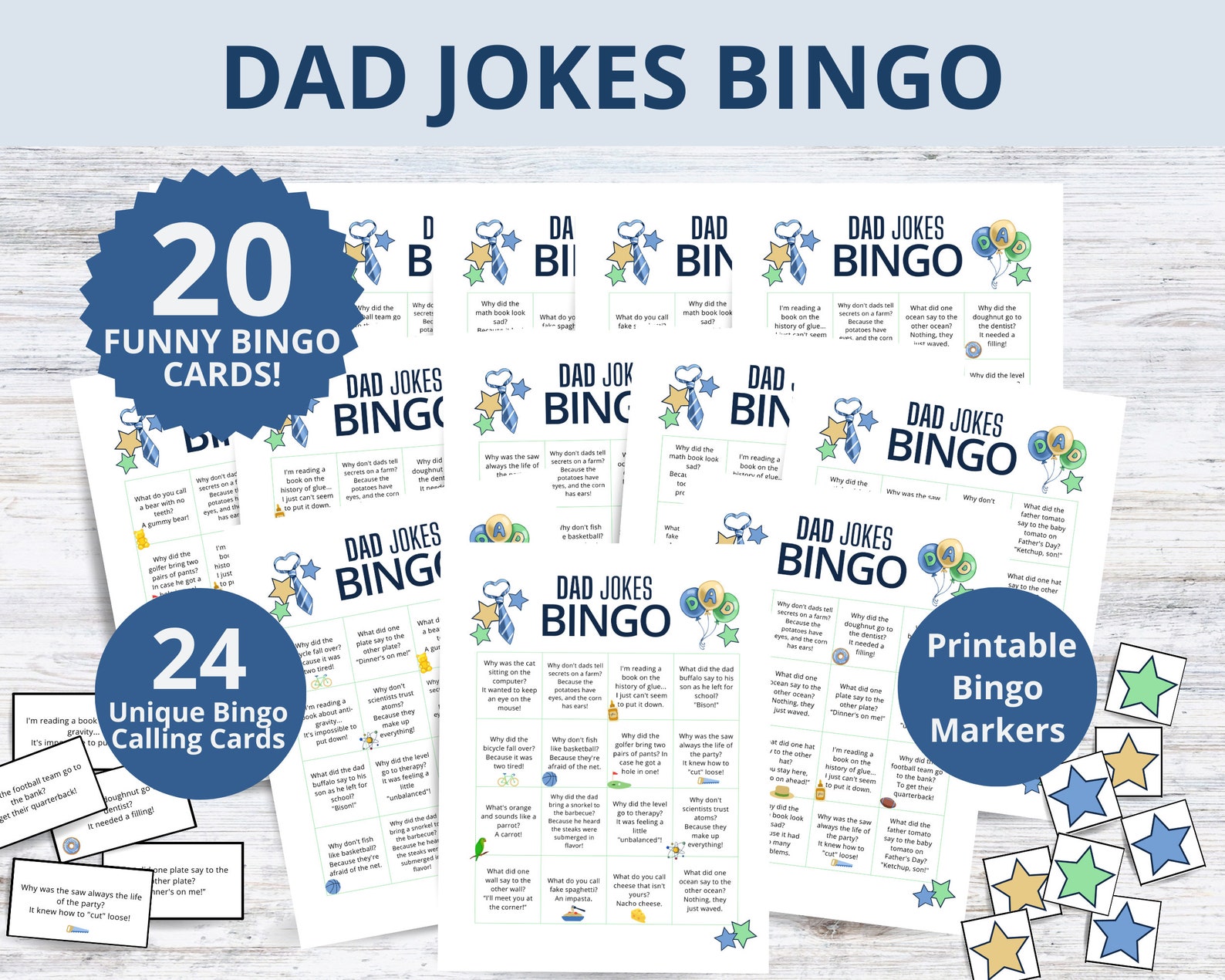 Dad BINGO | Father's Day, Family Reunion, Family Game Night | Dad Jokes ...