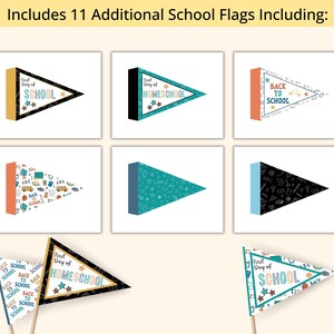 Back to School Flags and Sign Bundle | Preschool Through 6th Grade ...