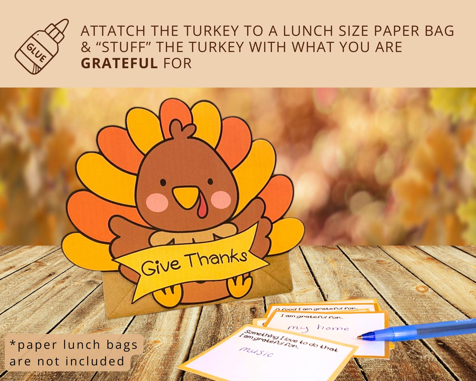 Thanksgiving Gratitude | Printable Thanksgiving Activity | Stuff the ...