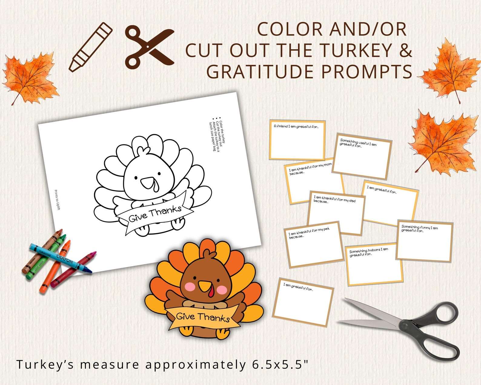 Thanksgiving Gratitude | Printable Thanksgiving Activity | Stuff the ...