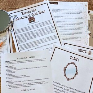 Escape Room for Teens and Tweens | Escape the Gold Mine Game ...