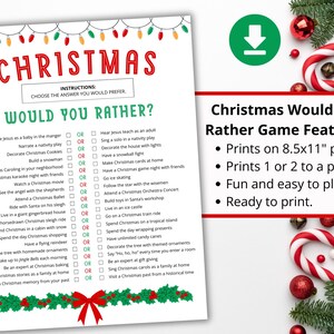 Christmas Would You Rather Game | Christmas Trivia | Christmas ...