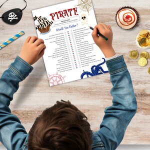 Pirate Would You Rather Printable Game | Party Icebreaker | Pirate ...