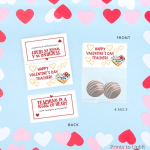 Teacher Valentine Topper, Valentine's Day, Teaching is a Work of Heart ...