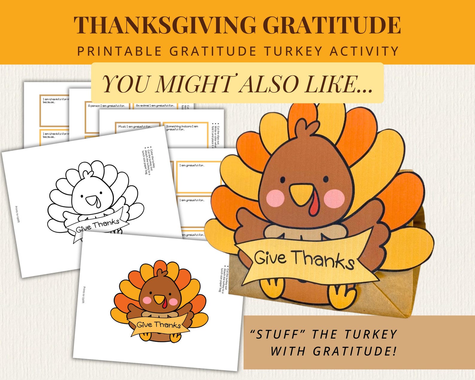 Gratitude Necklace Craft for Kids | Fun Thanksgiving Activity for Kids ...