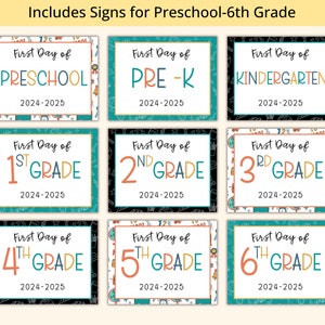 Back to School Flags and Sign Bundle | Preschool Through 6th Grade ...
