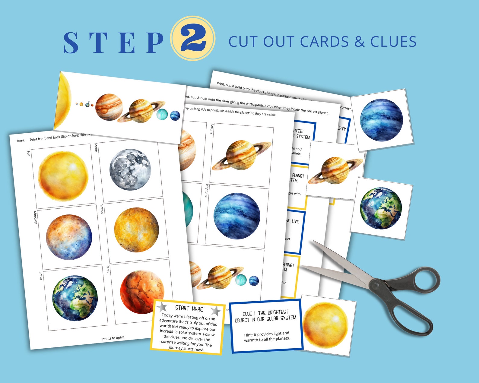 Space Scavenger Hunt | Printable | Solar System Game for Kids | Great ...