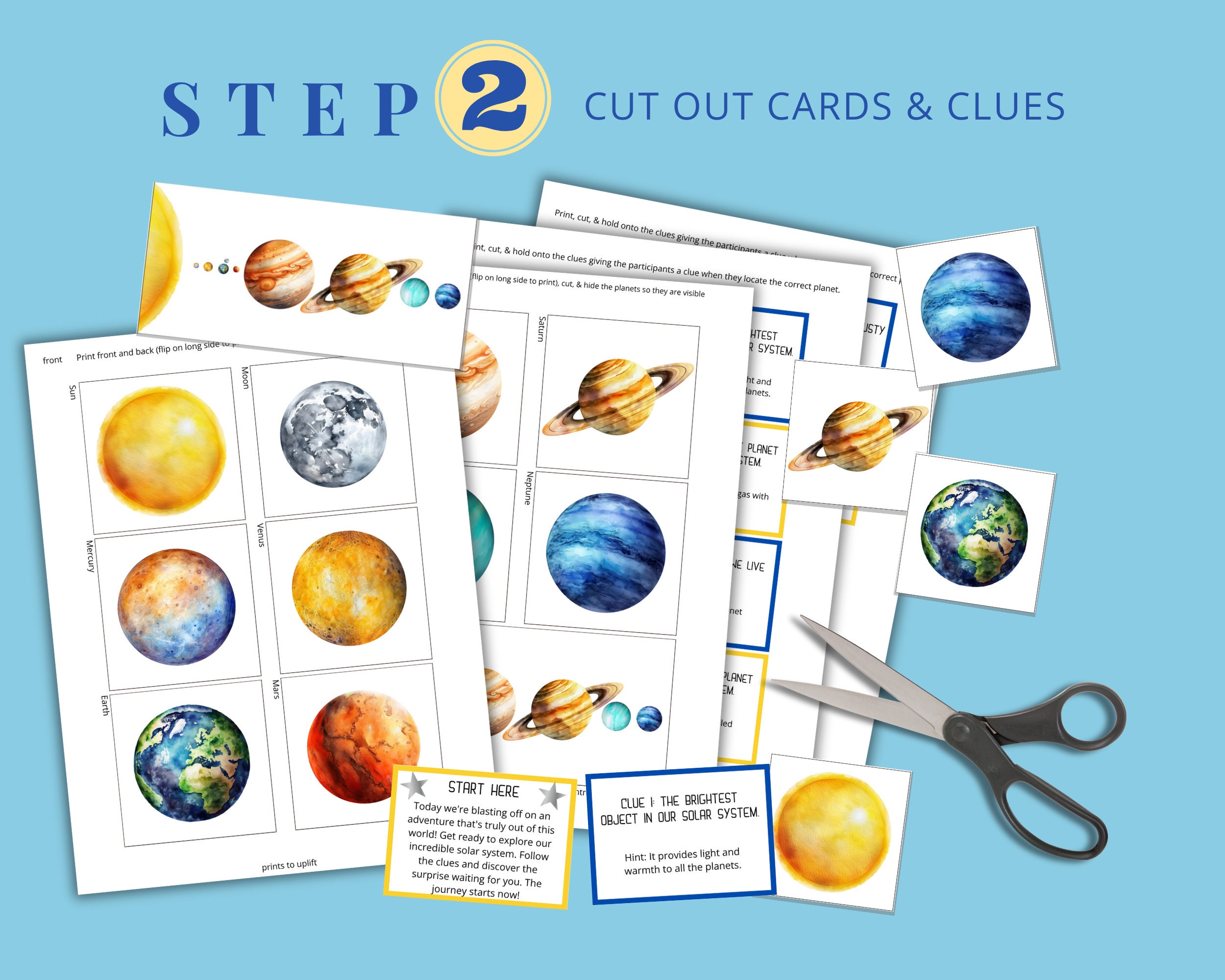 Space Scavenger Hunt | Printable | Solar System Game for Kids | Great ...