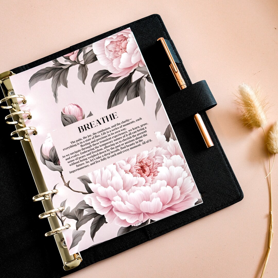 Aesthetic Minimal Planner Dashboard | A5 Planner Dashboards |planner ...