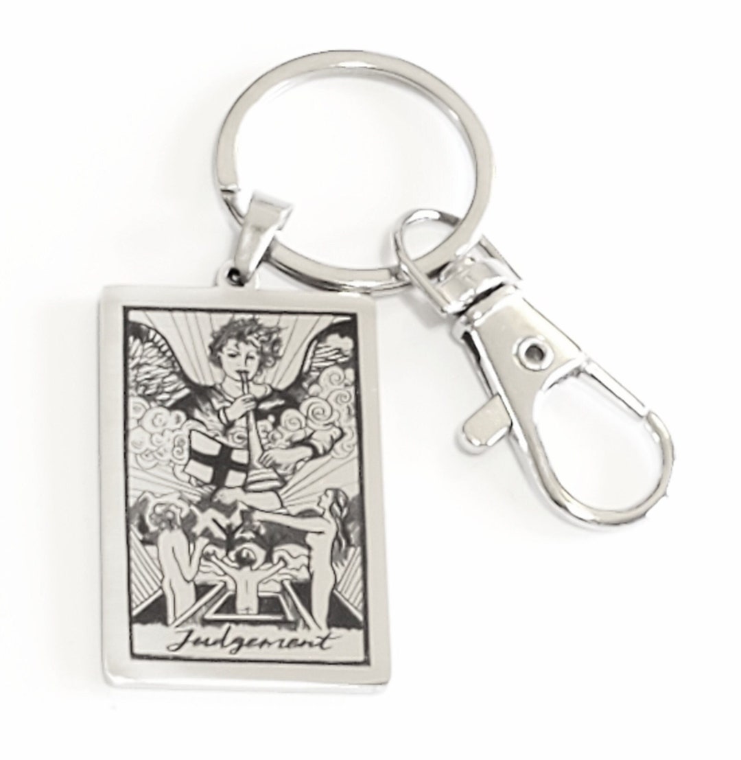 Judgement Tarot Card Keychain With Clasp - Etsy