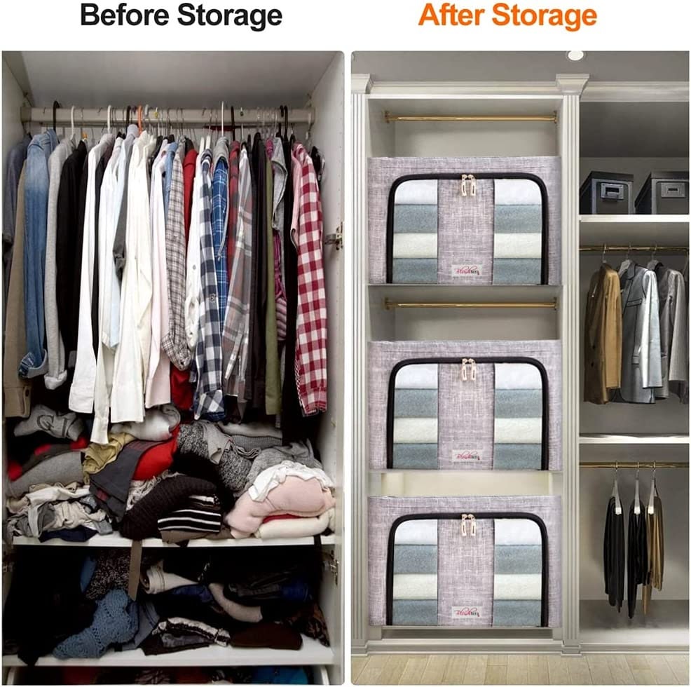 BLUSHBEES™ Oxford Fabric Stainless Steel Frame, Collapsible Storage ...