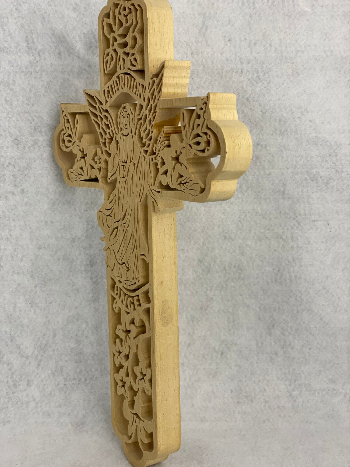 Handmade Guardian Angel Wood Cross - Etsy Canada