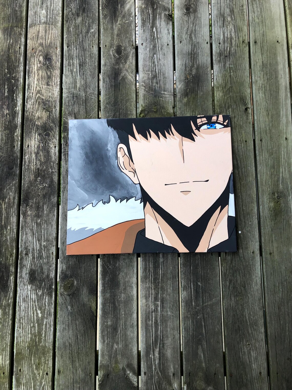 Handmade Anime Painting - Etsy