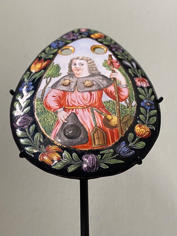 Antique 17Th Century Enamel Purse Plaque, Circa 1670,… - Gem