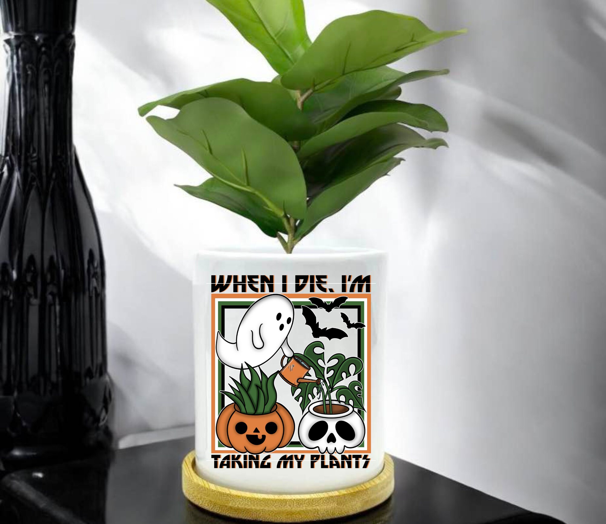 Spooky Planters, Funny Planter Pot, Spooky Planter, Plant Mom, Plant ...