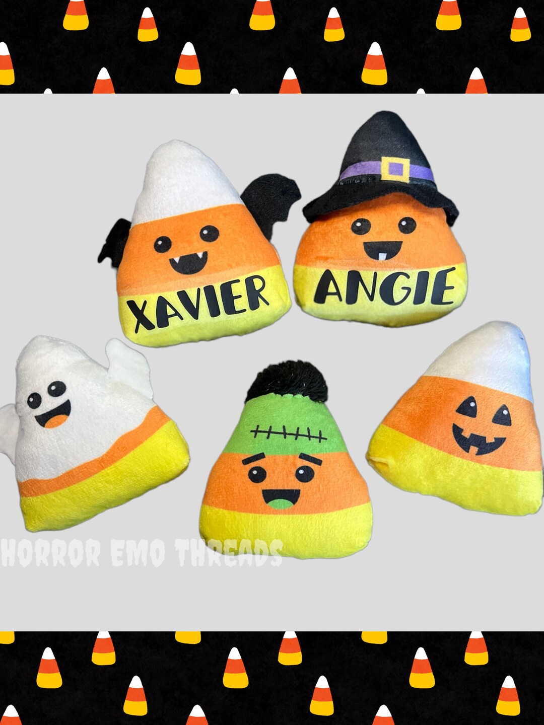 Spooky Plush, Candy Corn Mini Plush, Mini Plush, Halloween Plushie ...