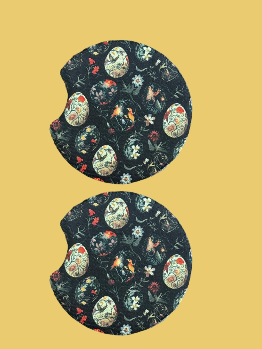 Vintage Inspired Easter, Easter Car Coasters, Dark Easter, Botanical ...