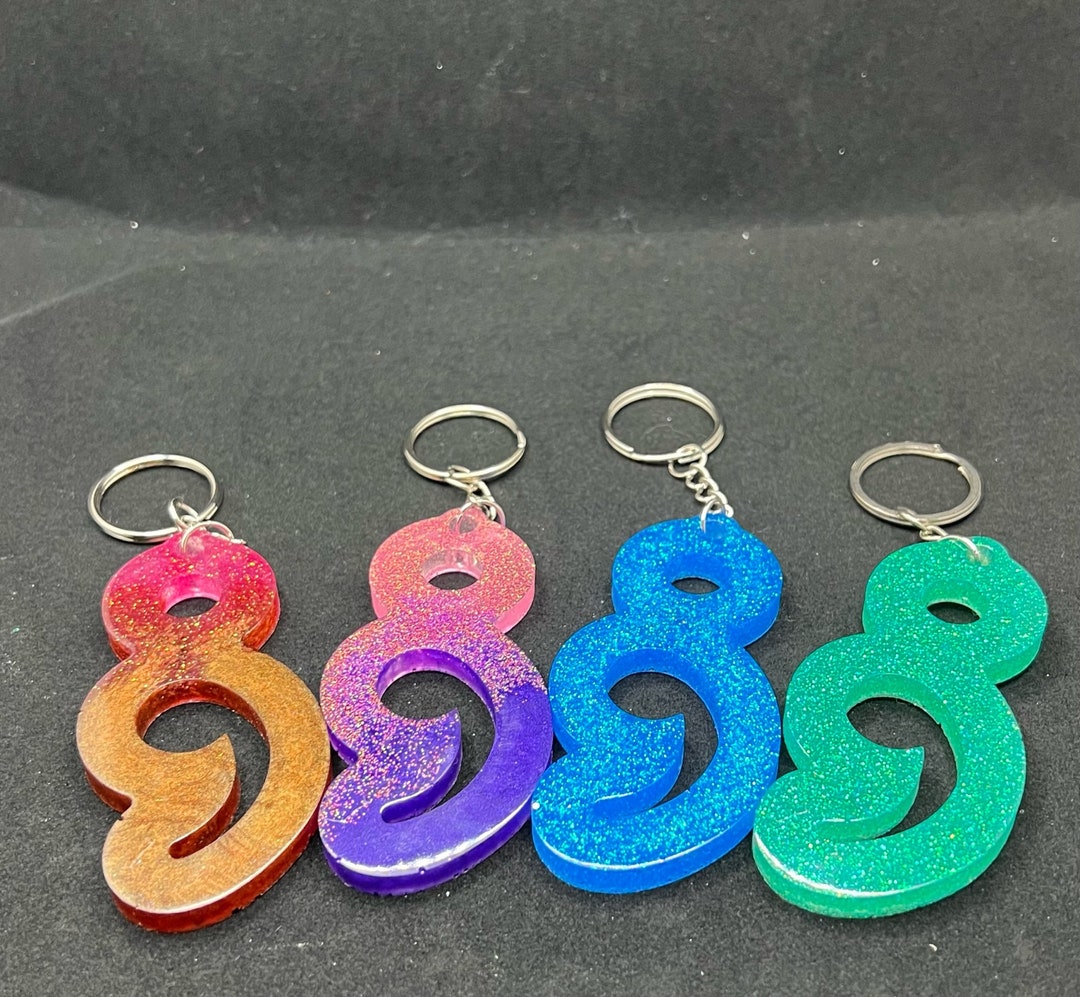 Semicolon Keychain - Etsy