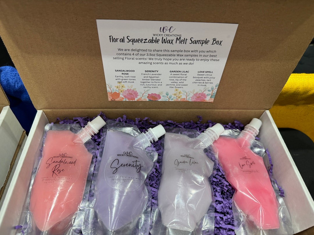 Squeezable Wax Melt Sampler Boxes - Etsy