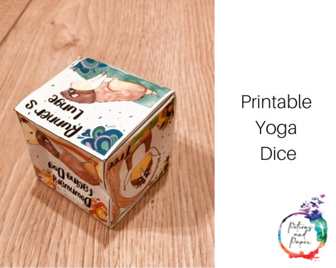 Printable Yoga Dice - Etsy