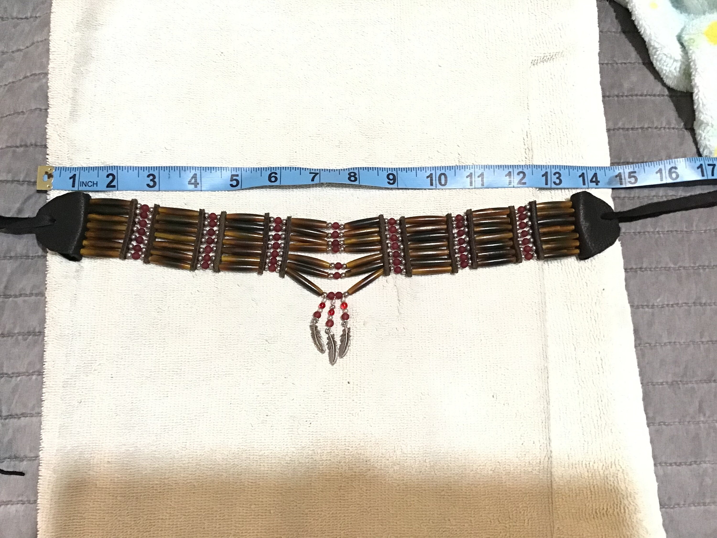 7 Rows Amber Buffalo Hairpipe Bone With Gemstones Silver - Etsy