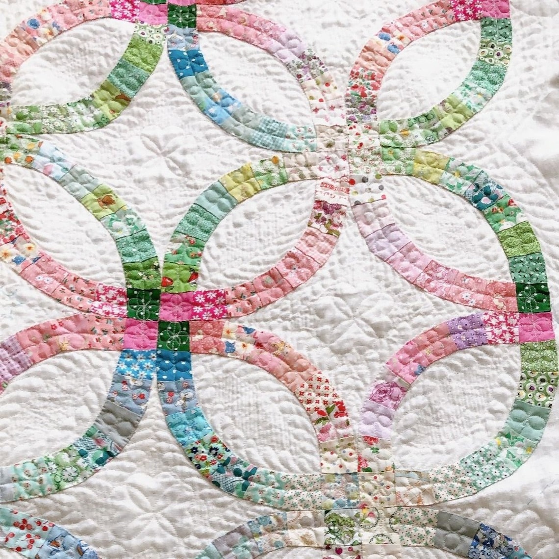 Double Wedding Ring Quilt Pattern - Etsy
