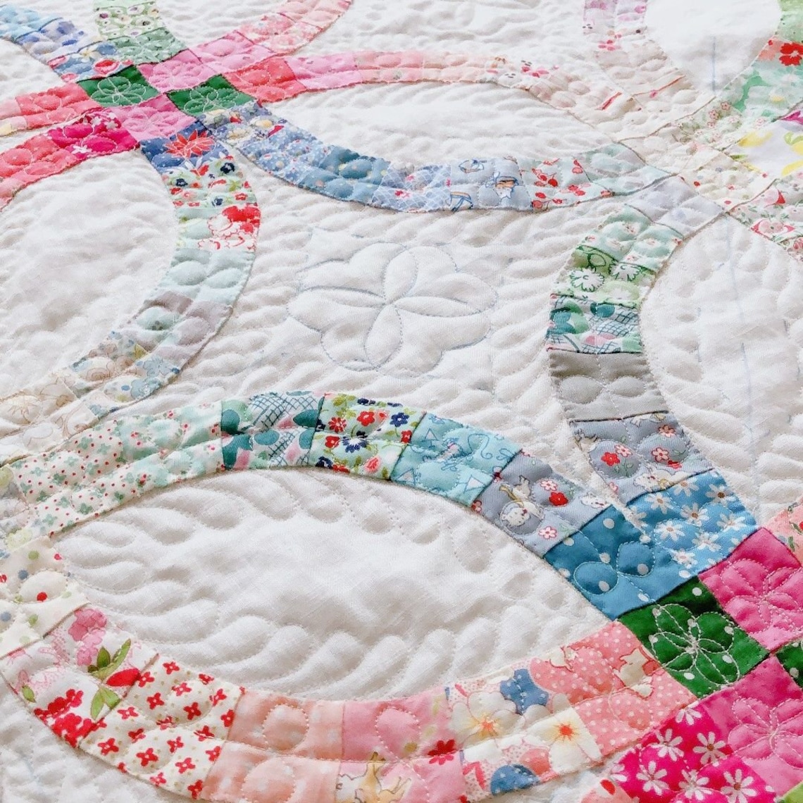 Double Wedding Ring Quilt Pattern - Etsy