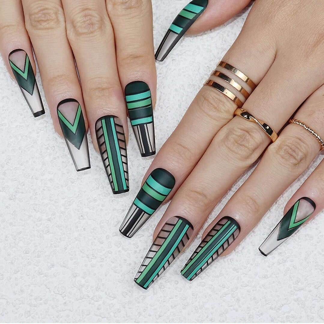 Aztec Acrylic Nail Designs