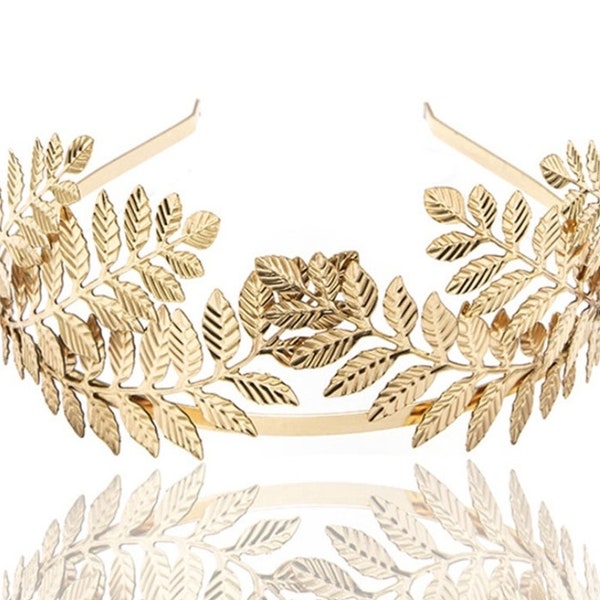 Gold Leaf Crown - Etsy