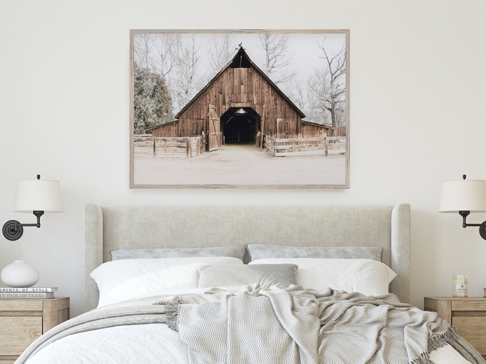 Old Rustic Barn Print, Wooden Barn Photography, Horse Stable Print ...