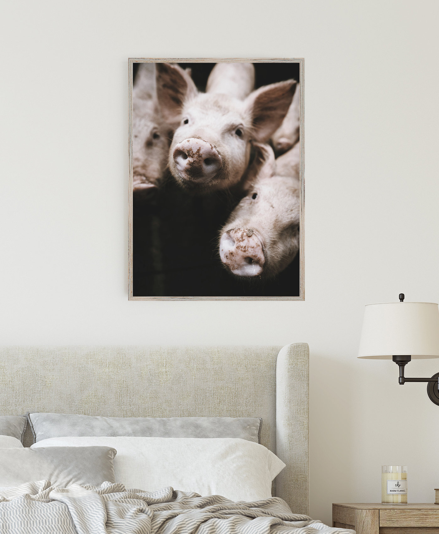 Barnyard Pigs Wall Art, Farmhouse Decor, Rustic Farm Photo, Pig Wall ...