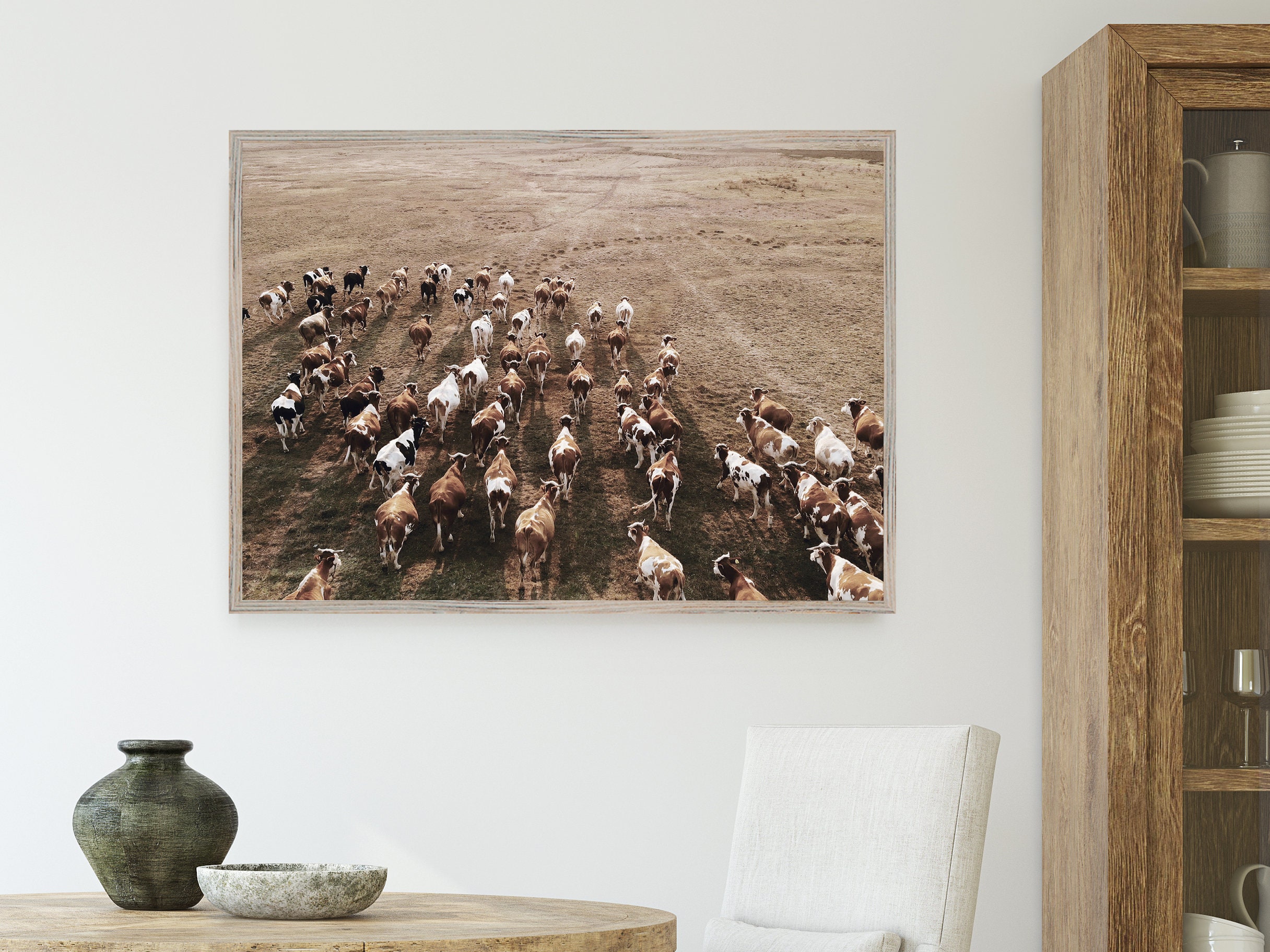 Cattle Drive Photo, Western Cattle Ranch, Cattle Drive Wall Art, Texas ...