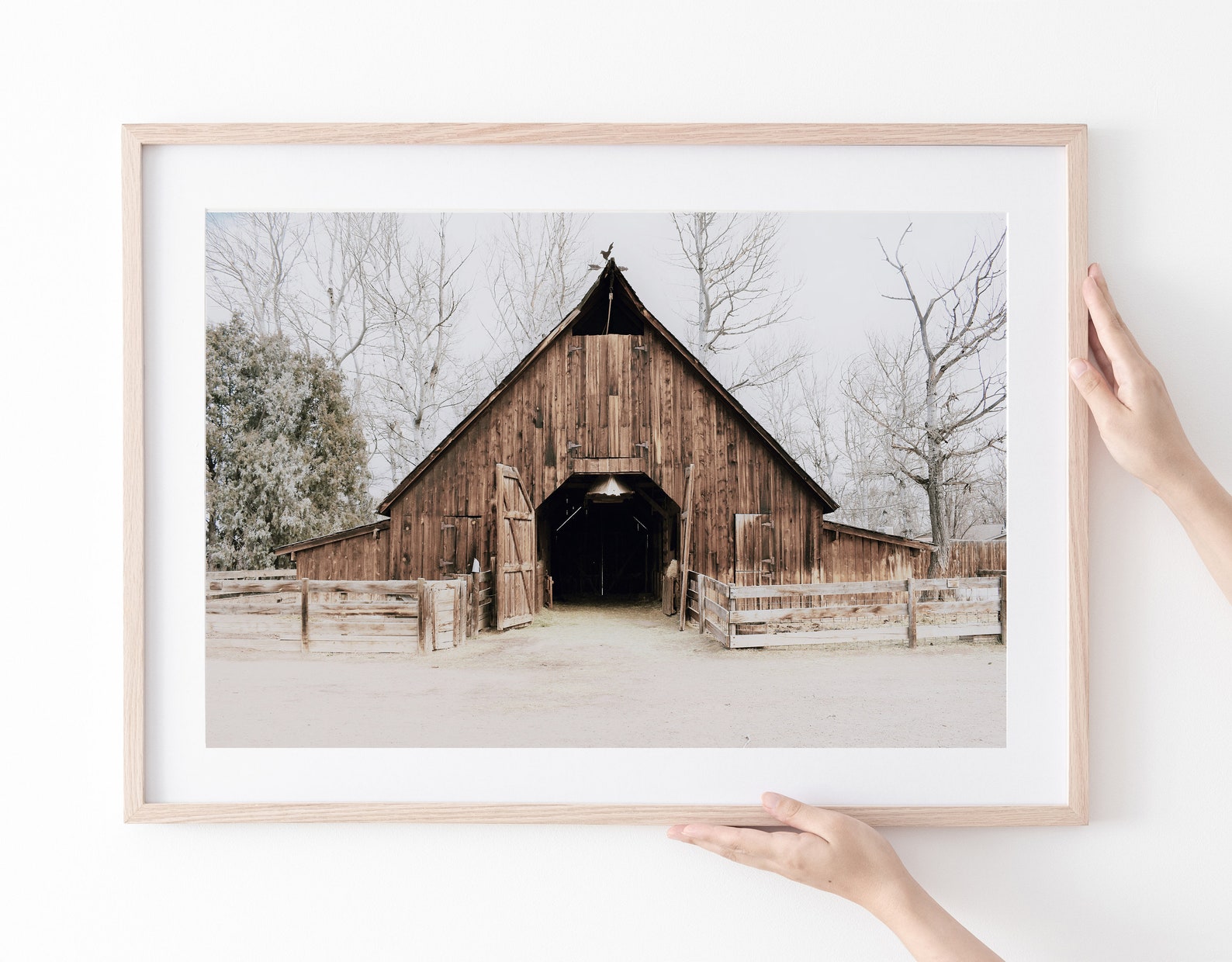 Old Rustic Barn Print, Wooden Barn Photography, Horse Stable Print ...