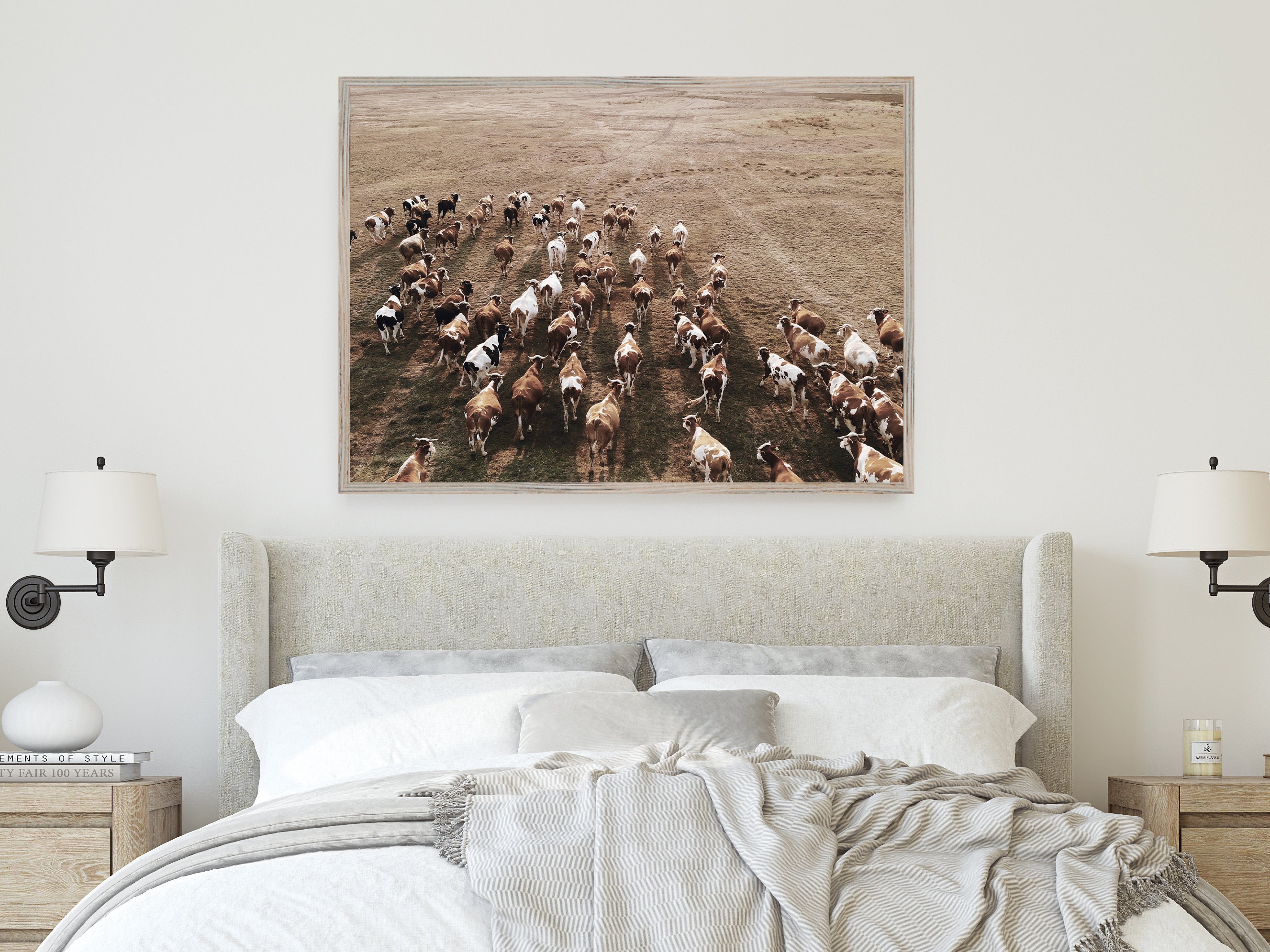 Cattle Drive Photo, Western Cattle Ranch, Cattle Drive Wall Art, Texas ...