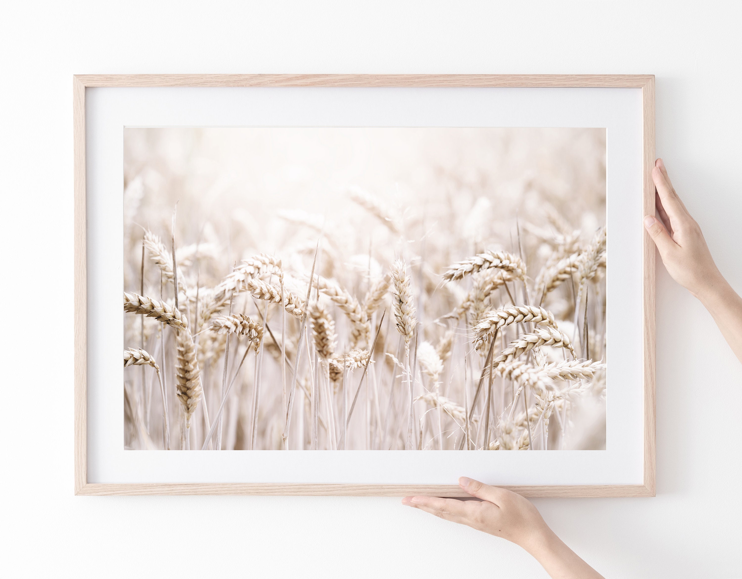 Golden Wheat Poster Beige Farmhouse Print Wheat Photography - Etsy