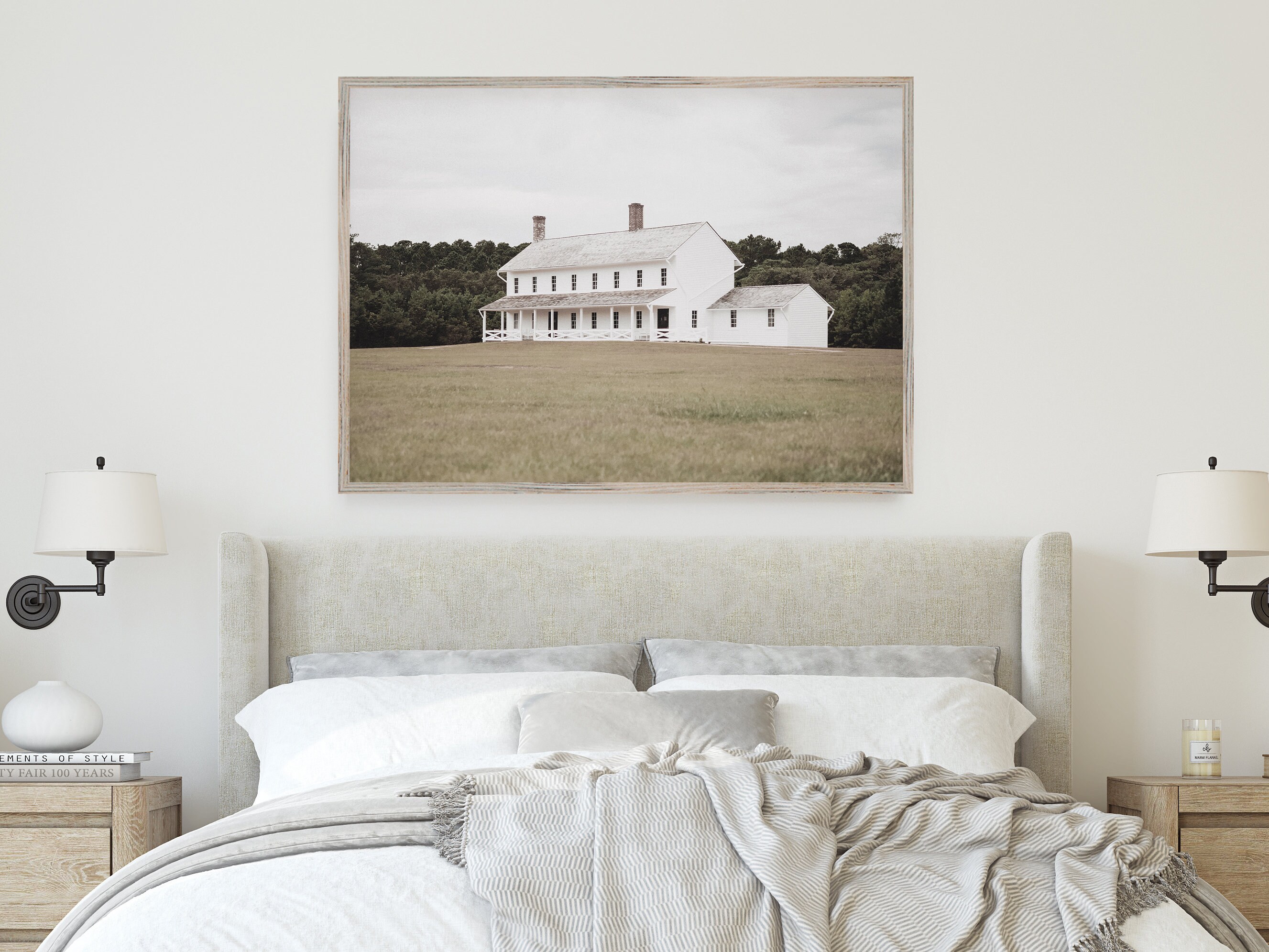 White Barn Photography Farmhouse Digital Art Barn Poster - Etsy