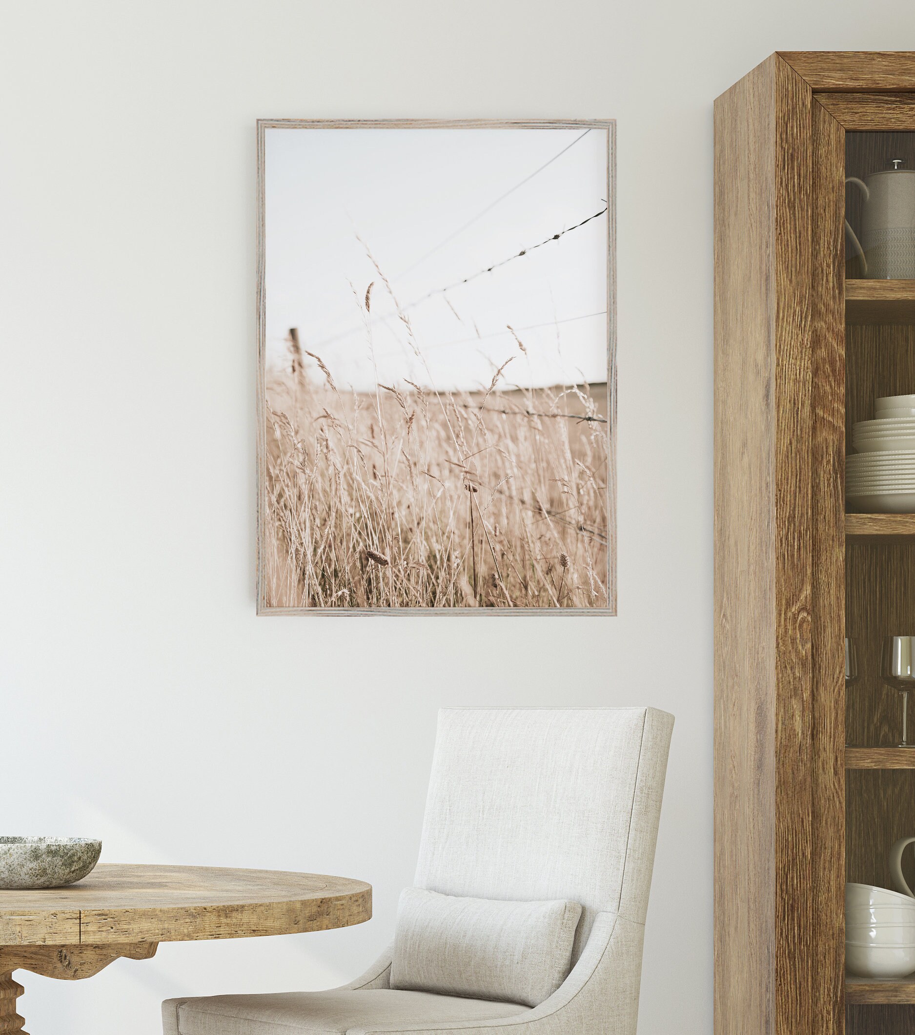 Wheat Field on Prairie Open Range Field Photo Rustic Home - Etsy