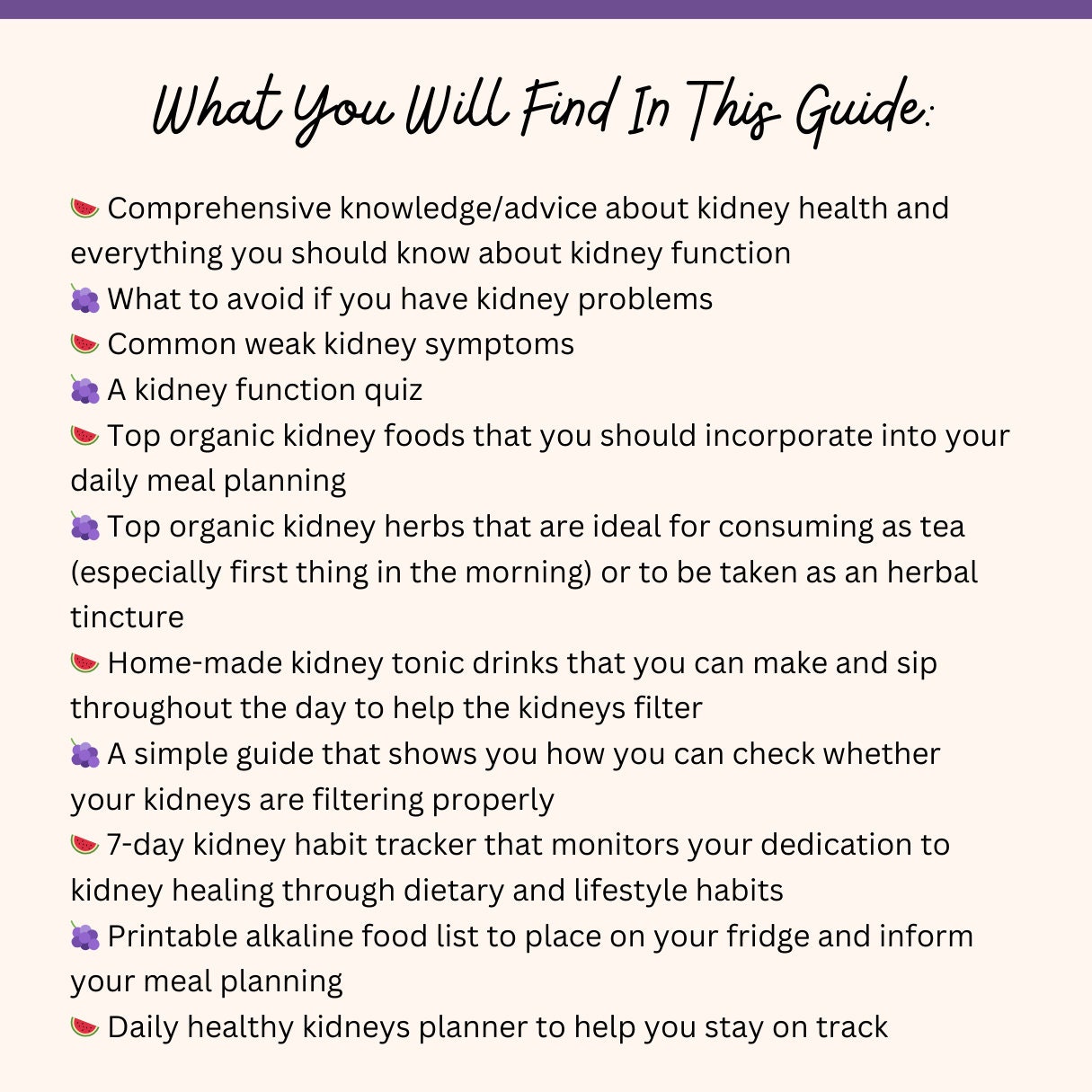Kidney Health Guide & Planner, Kidney Disease, Kidney Stones, Wellness ...