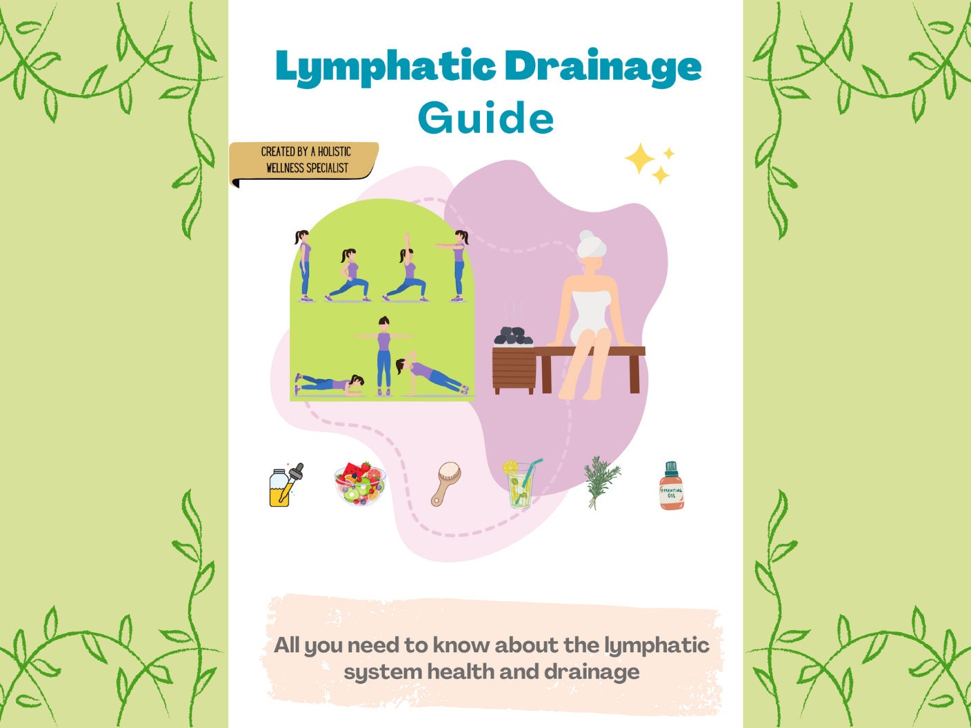 Lymphatic Drainage Guide, Lymphatic Cleanse, Lymph Mover Guide, Chronic ...