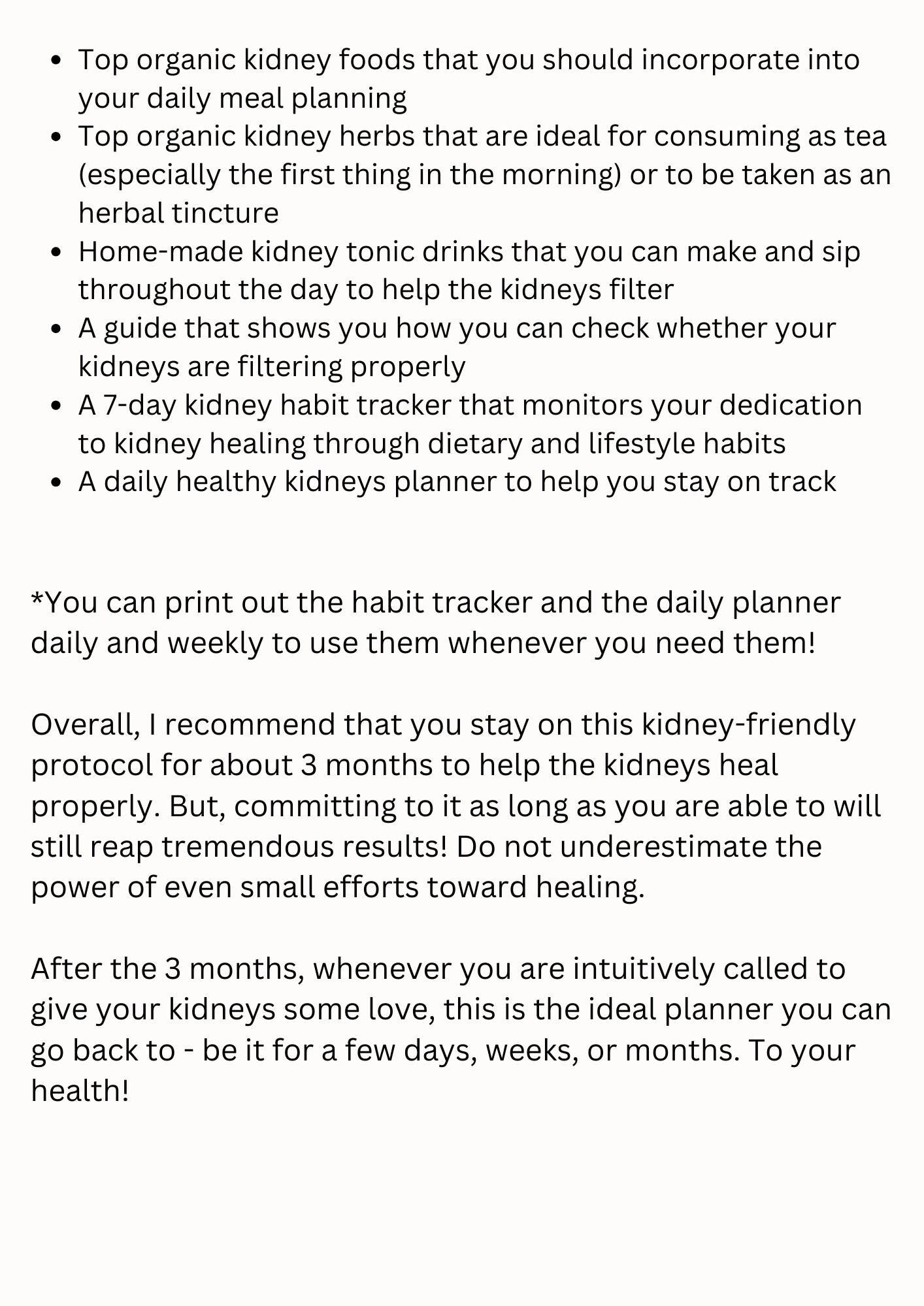 Kidney Health Guide & Planner, Kidney Disease, Kidney Stones, Wellness ...